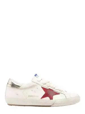 GOLDEN GOOSE Super-Star Leather Sneakers Neutrals