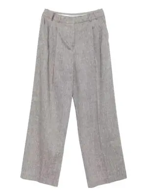 Peserico Pleated Trousers Grey