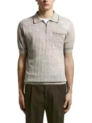 Peserico Zip Polo - Neutrals