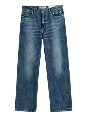 Our Legacy Carlson Cut Faded Denim Trousers - Blue