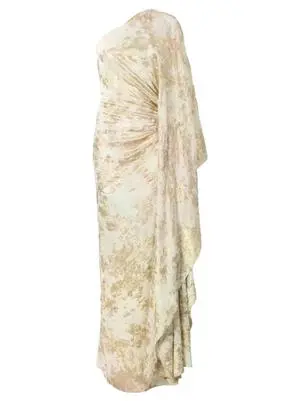 Silvia Tcherassi Afrodita One-shoulder Maxi Dress - Neutrals