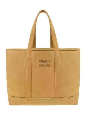 COACH Utility Stitched Detail Tote Bag Neutrals