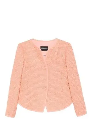 Emporio Armani Wool Blend Jacket - Pink