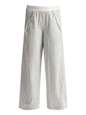 Nike Loose Mid-rise Woven Striped Pants - Multicolor