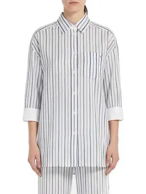 SEMICOUTURE Striped Shirt - Blue