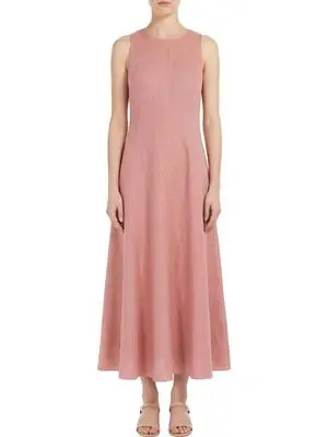Eleventy Sleeveless Midi Dress - Red