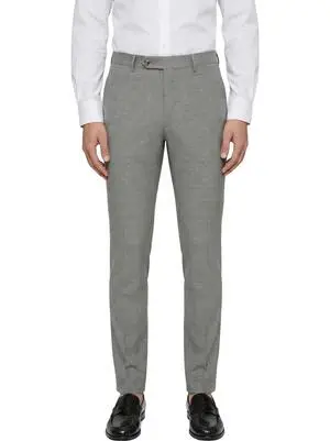 PT TORINO Wool Blend Tailored Trousers - Grey