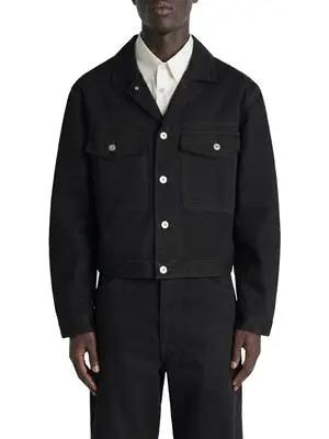 LEMAIRE Cotton Denim Jacket - Black