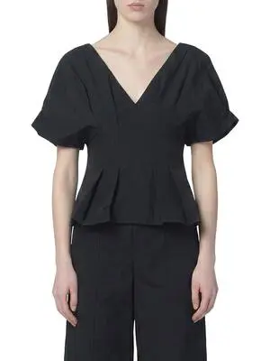 Simkhai Peplum Top - Black