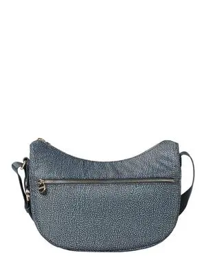 Borbonese Borbonese Luna Small Print Nylon Bag Blue