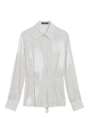 Dolce & Gabbana Striped Shirt - White