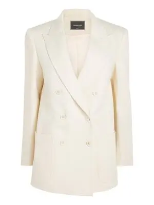 Fabiana Filippi Embroidered Double-breasted Blazer - Ivory