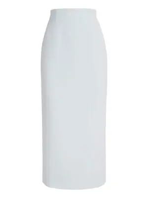 Roland Mouret Crepe Midi Skirt - Blue