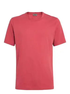 Hanro Cotton Living Crew-neck T-shirt - Red