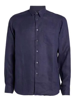 Vilebrequin Linen Caroubis Shirt - Navy