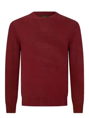 SLOWEAR Crewneck Knitted Sweater - Red