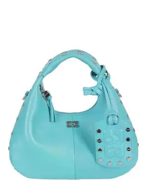 GANNI Studded Top-handle Bag - Blue
