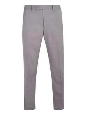 LARDINI Buttoned Wool Trousers - Grey