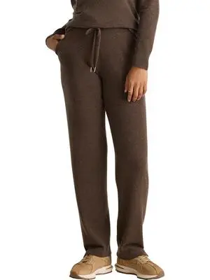Quince QUINCE Mongolian Cashmere Pants Brown