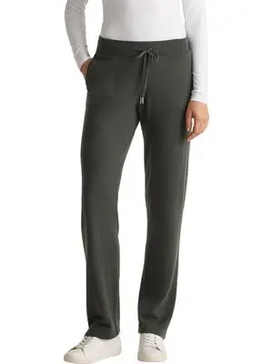 Quince Mongolian Cashmere Straight Leg Pants Moss