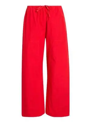 LESET Kyoto Cotton Crop Pants - Cerise