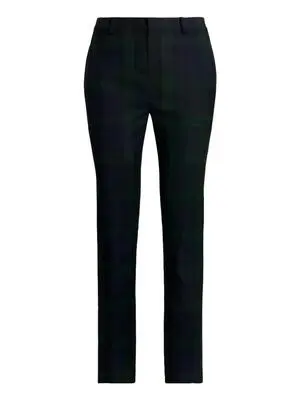 Ralph Lauren Plaid Pattern Trousers - Blue
