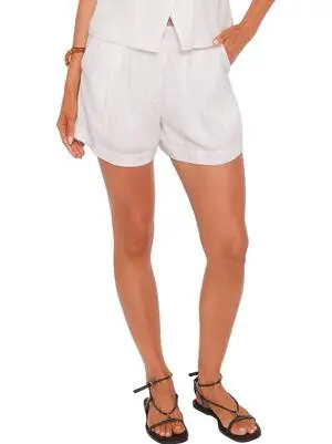 PETAL & PUP Elinor Pleated Shorts Cream
