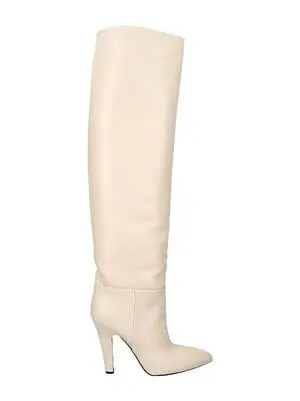 Paris Texas Elsa Leather Knee-High Boots Bone