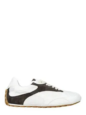 Bottega Veneta Orbit Flash Suede And Shell Trainers White/oth
