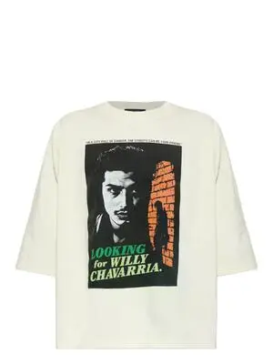 WILLY CHAVARRIA Looking For Willy T-shirt - Neutrals