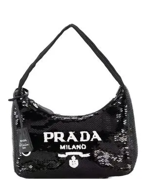 PRADA Re-Edition 2000 Sequins Mini Hobo Bag