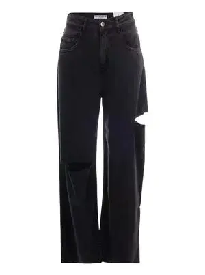 ICON DENIM LOS ANGELES Cut-out Detail Jeans - Black