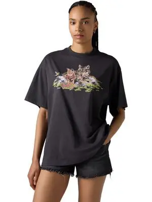 LEVI'S Graphic Short Stack T-shirt - Dark Phantom