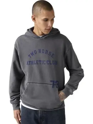 LEVI'S Two Horse Boxy Grunge Wash Hoodie - Phantom