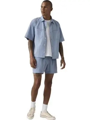 LEVI'S Easy Seersucker 6" Shorts - Stavros Stripe Quiet