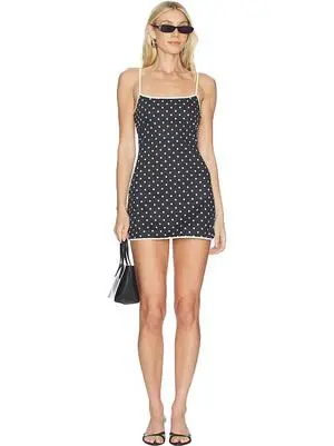 Lioness Voyage Mini Dress - Noir Polka