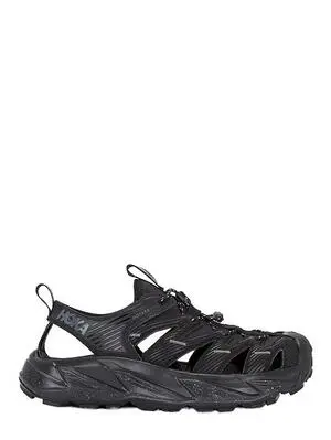 HOKA® U Hopara Athletic Sandals - Black & Castlerock