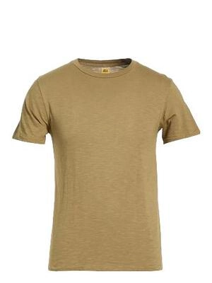 Velva Sheen Man T-shirt Khaki Size S Cotton Khaki