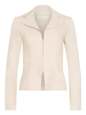 Amanda Uprichard Alana Fitted Linen Blazer - Stone
