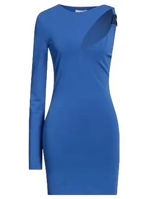 Patrizia Pepe Bright Acetate Blend Mini Dress - Blue