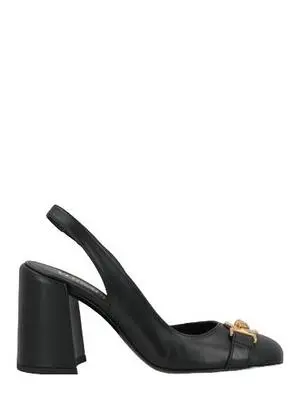 Versace Calfskin Slingback Pumps - Black
