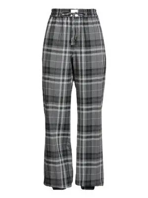 Attico Tartan Flannel Tapered Pants - Grey