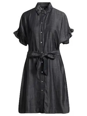 Armani Exchange Chambray Shirt Dress - Blue