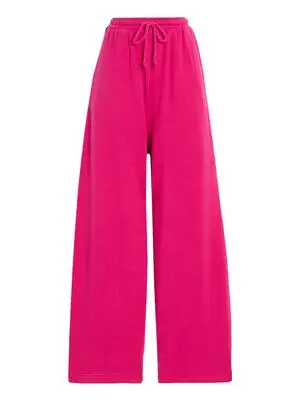 THE ELDER STATESMAN Daily Wide-leg Pants - Fuchsia