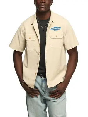 LUCKY BRAND Chevy Garage Graphic Button-up Shirt