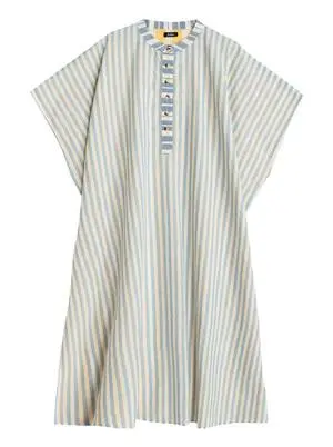 Echo Cassis Henley Caftan Chambray