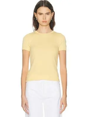FLORE FLORE Car Tee" Short Sleeve T-shirt - Straw