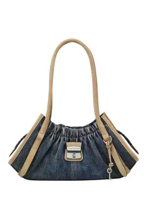 Marc Jacobs The Cristina Denim Suede Satchel - Blue