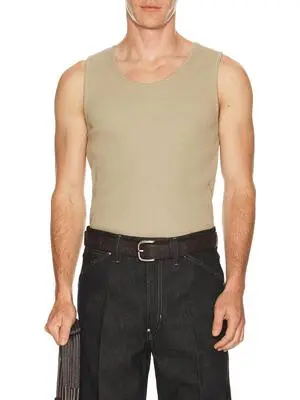 LEMAIRE Rib Tank Top - Sage
