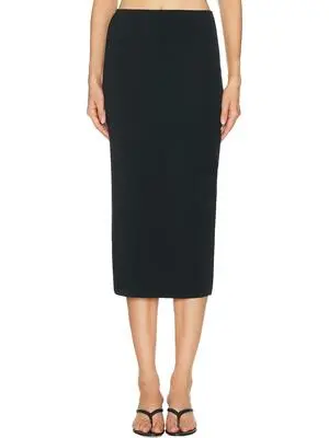 HOUSE OF DAGMAR Stretch Jersey Skirt - Black